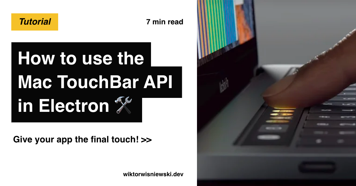 How to use the Mac TouchBar API in Electron