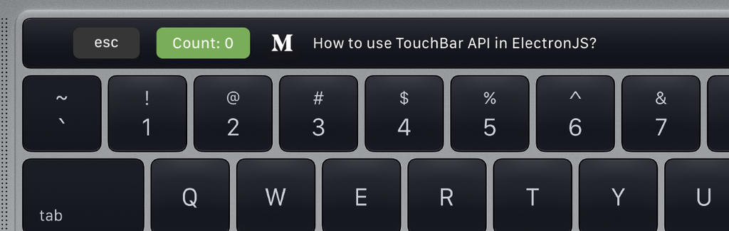 How to use the Mac TouchBar API in Electron